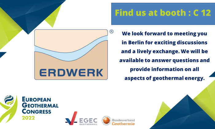 European Geothermal Congress 2022 | ERDWERK GmbH